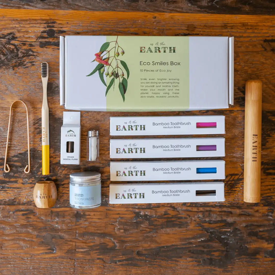 Organic Dental Care Kit with Natural Toothpaste & Eco Floss