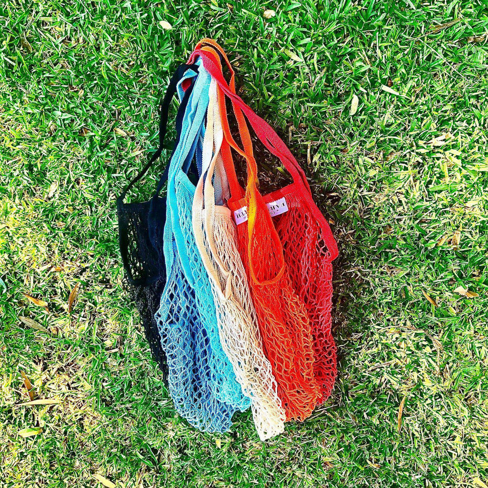 Eco-Friendly Set of 5 Reusable Mesh Shopping Net Bags