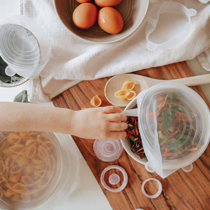Silicone Stretch Lids | Reusable Food Covers - set of 7